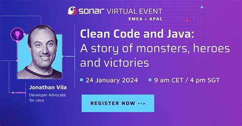Webinar Clean Code And Java A Stort Of Monsters Heroes And Victories Apacemea Sonar