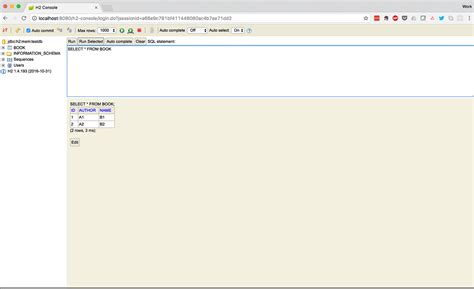 How To Connect To H2 Database During Developmenttesting Using Spring