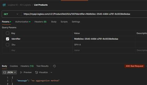 Postman No Aggregation Method When Adding Params Stack Overflow