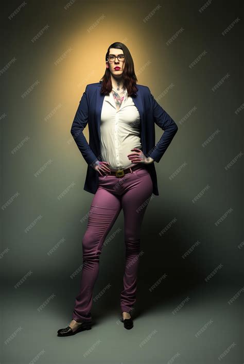 Premium Ai Image Fictional Portrait Of A Transgender Person Ai Generated