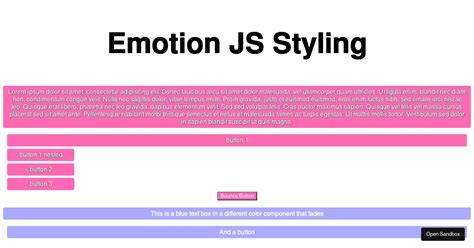 Emotion Js Styling Codesandbox
