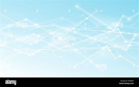 Abstract Futuristic Blockchain Light Blue Background Vector Design Digital Network Technology