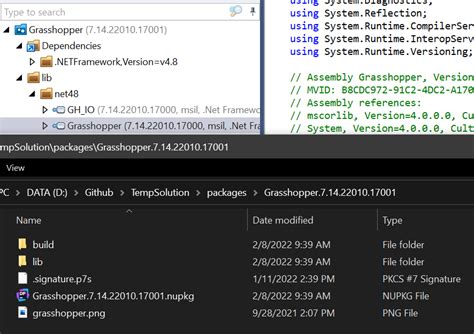 Grasshopper Nuget Package Version Mismatching Rhinoinside Mcneel Forum