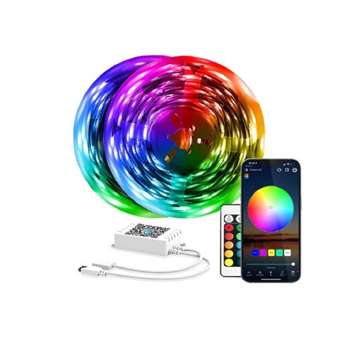 Led лента 10 метра, 2 ролки x 5 m, PROMERCO, Интелигентни ленти с ...