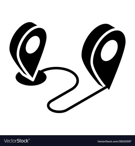 Gps Route Royalty Free Vector Image VectorStock