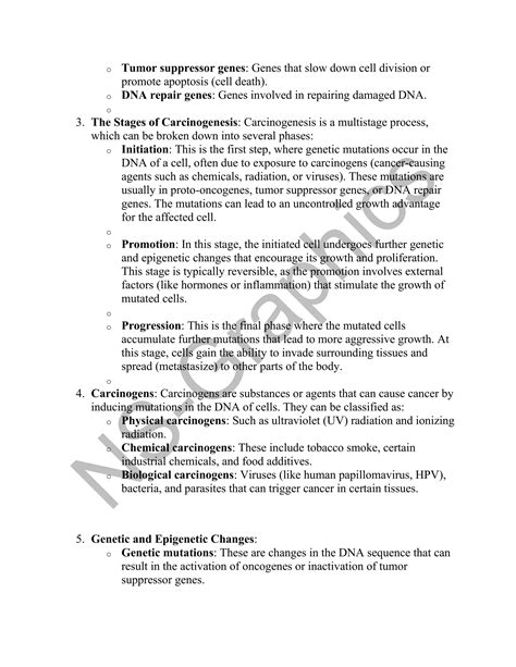 Carcinogenesis At Bsc Level Intro And Agents Promote Carcinogenesis Pdf