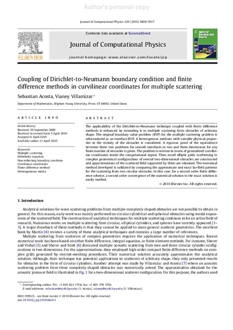 Pdf Coupling Of Dirichlet To Neumann Boundary Condition And Finite
