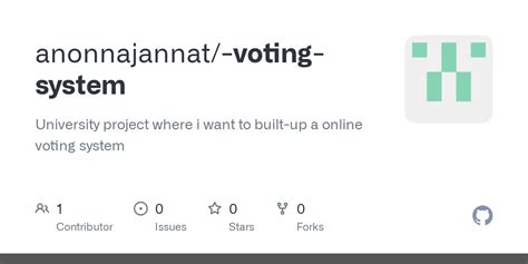 Github Anonnajannat Voting System University Project Where I Want