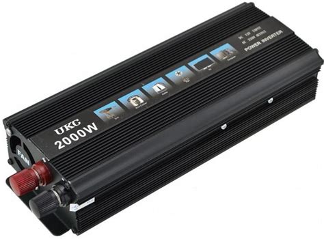 ᐉ Инвертор преобразователь напряжения Ukc 12 220v 2000w Black • Купить в Киеве Украине • Лучшая