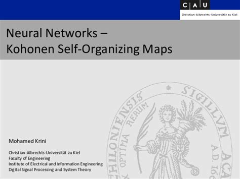 pdf kohonen self organizing maps