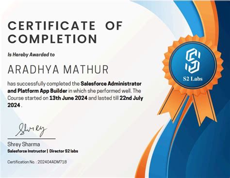 Salesforce Admin Appbuilder Professionaldevelopment Techskills Innovation Aaradhya Mathur