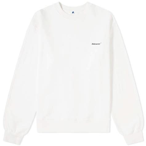 ader error basic logo crew sweat ivory ader error