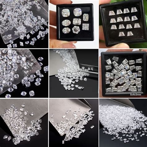 Djmax Wholesale Small Size 1ct Loose Moissanite Stones Super D Color