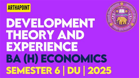 Semester 6 Development Theory And Experience
