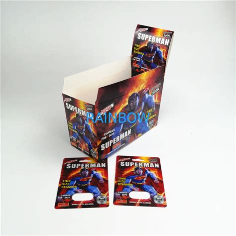 Silk Printing Cmyk Sex Pill Packaging Card 9x12cm