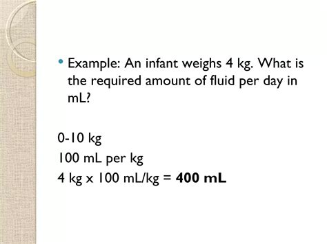 Intravenous Fluid Computations Ppt