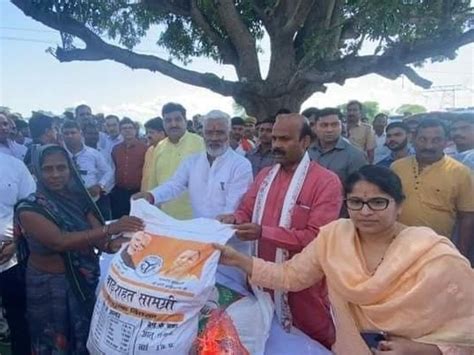 Inspected Flood Affected Villages Distributed Relief Material To The