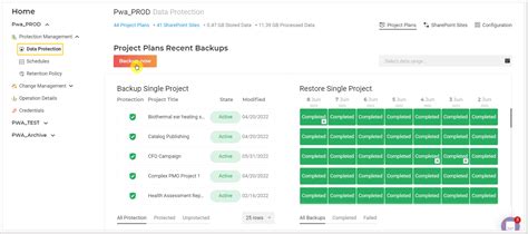 backup and restore projects in microsoft project online fluentpro software