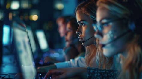 People In Front Of A Computer Screen With The Words Quot All Quot On The Screen Premium Ai