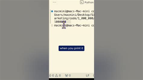 Trick To Make Large Number Way More Readable In Python Code Programming Coding Python