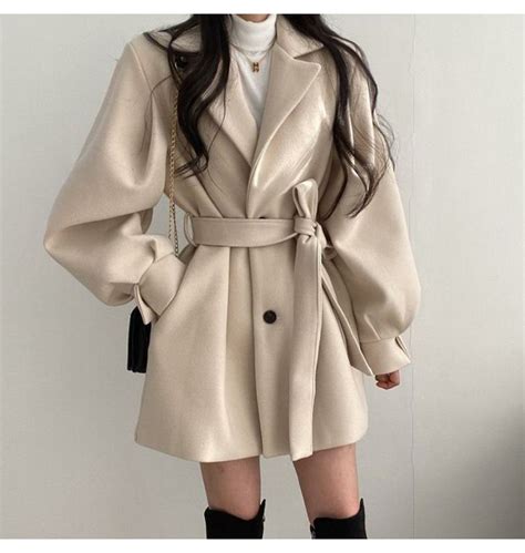 지다미 여성 2색 베이직 심플 롱코트 Wo0171 여자 롱자켓 허리띠 슬림 티몬