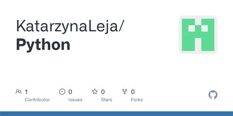 GitHub KatarzynaLeja Python