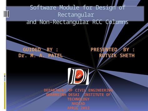 Pptx Software Module For Rcc Column Design Dokumen Tips