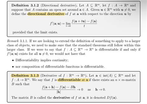 Real Analysis Need Help Understanding Differentiability And