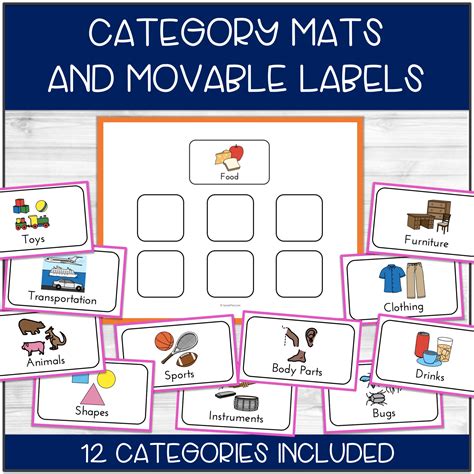 Category Sorting Categories Speech Therapy Activities Preschool