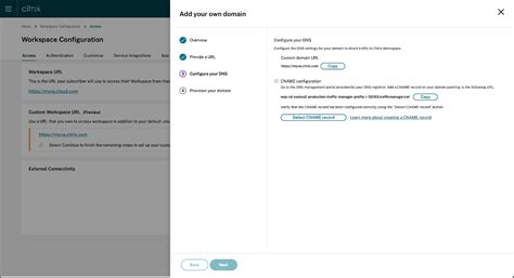 Configure A Custom Domain Citrix Workspace