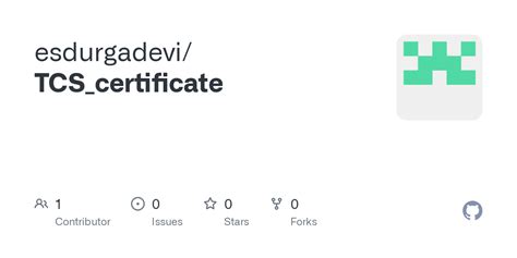 Github Esdurgadevi Tcs Certificate