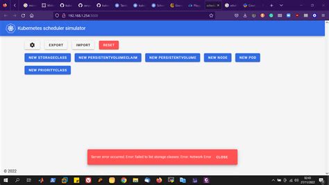 Error Network Error · Issue 252 · Kubernetes Sigskube Scheduler Simulator · Github
