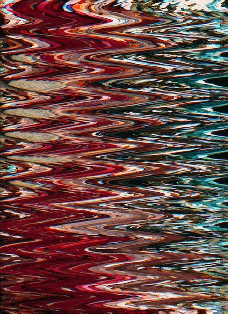 Premium Photo Distorted Display System Breakdown Signal Error