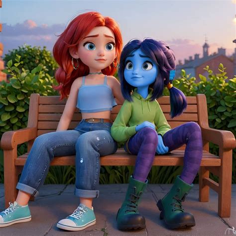 Chelsea And Ruby Gillman Pixar Style By Gabriel3215 On Deviantart