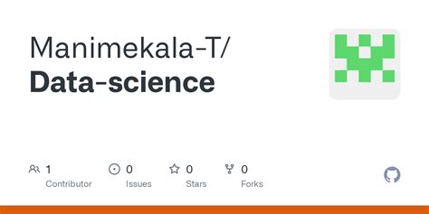 GitHub Manimekala T Data Science