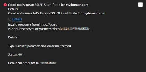 Let S Encrypt In Plesk Invalid Response From Https Acme V Api Letsencrypt Org Our Code World