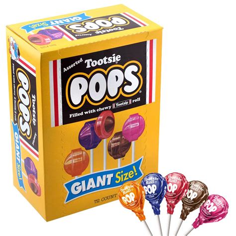 Brandclub Tootsie Pops Giant Candy Original Fruity Lollipop With Chocolatey Center Over 3