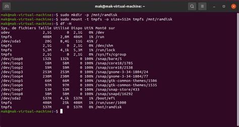 Comment Créer Un Disque Ram Tmpfs Ou Ramfs Sur Linux