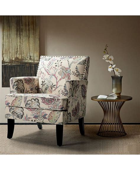 Hulala Home Modern Floral Accent Chair For Living Room Macys
