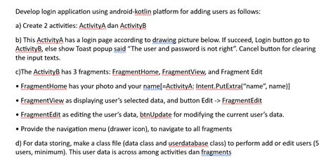 Solved Develop Login Application Using Android Kotlin