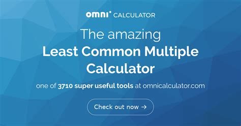 Least Common Multiple Calculator