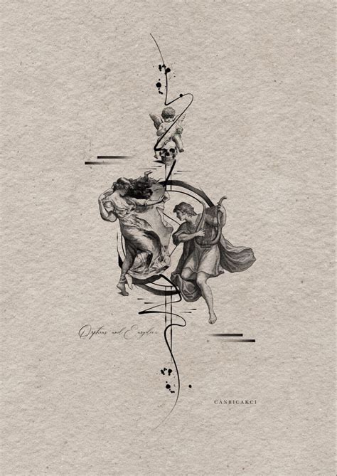 Orpheus And Eurydice Mythology Tattoos Greek Mythology Tattoos