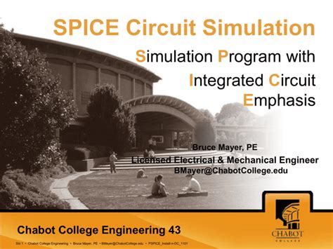 Spice Circuit Simulation History And Pspice Installation