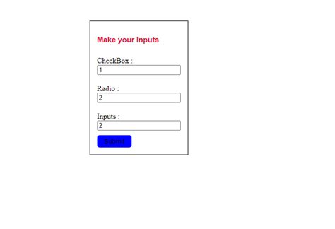 This Code Is Used To Dynamically Create Form Inputs Checkboxes Radio Buttons And Text Inputs