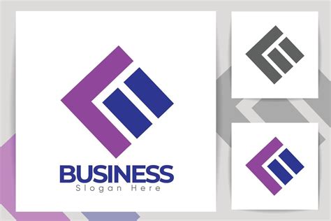 Simple Unique Business Company Logo Template Design Minimal Two Color And Hi Quality Digital