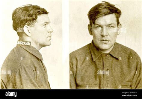 Photograph Of George Graves Bureau Of Prisons Inmate Case Files Stock