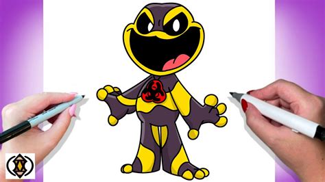 How To Draw Icky Licky Nightmare Smiling Critters Poppy Playtime