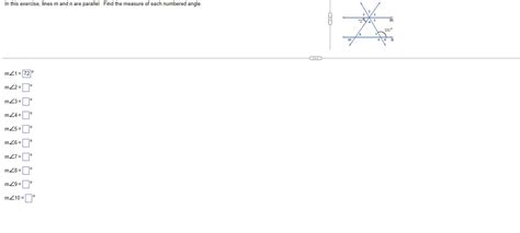 Solved In This Exercise Lines M And N Are Parallel Find Chegg Com