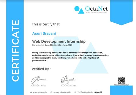 Sravani Asuri On Linkedin Octanet Virtualinternship
