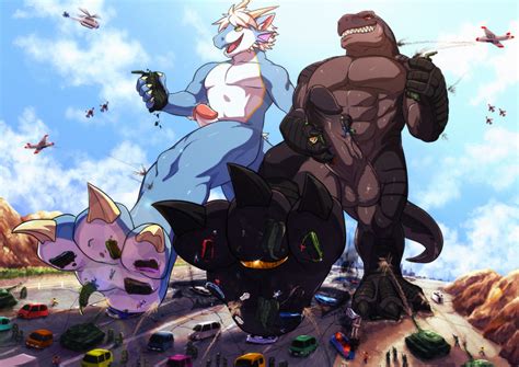 Rule 34 3 Toes Absurd Res Adam0800 Anthro Car Claws Cock Crush Crush Crushed Object Crushing